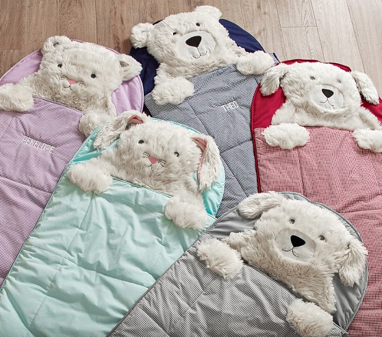 Shaggy Head Bunny Kids Sleeping Bag | Pottery Barn Kids