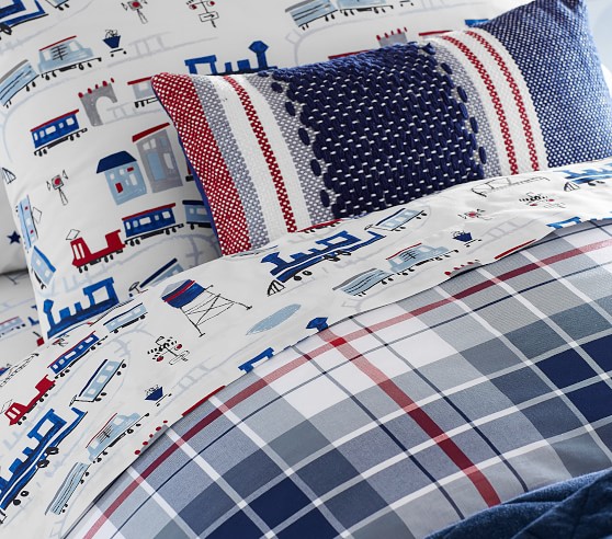 Train Kids Sheets | Pottery Barn Kids