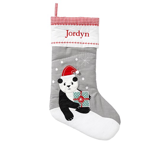 Panda Quilted Christmas Stocking | Pottery Barn Kids