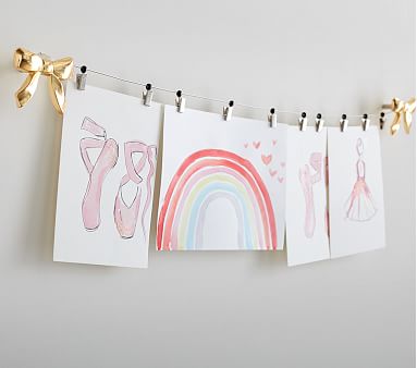 Bow Kids Art Display Cables | Kids Room Decor | Pottery Barn Kids