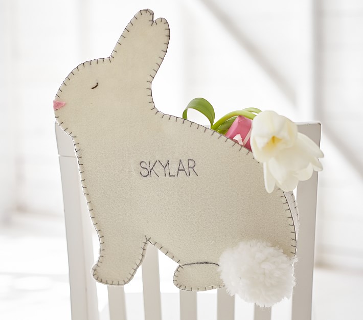 White Bunny Chairbacker | Easter Table Decor | Pottery Barn Kids