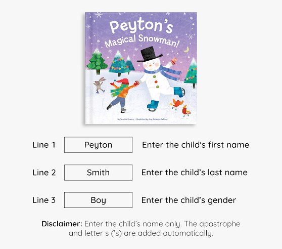 My Magical Snowman Personalized Book | Kids Books | Pottery Barn Kids