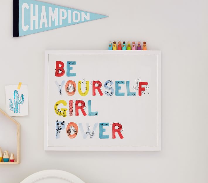 Be Yourself Framed Wall Art | Pottery Barn Kids