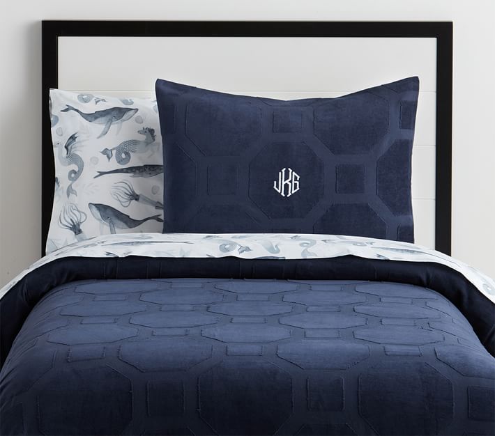 Organic Sea Monster Kids' Sheet Set | Pottery Barn Kids