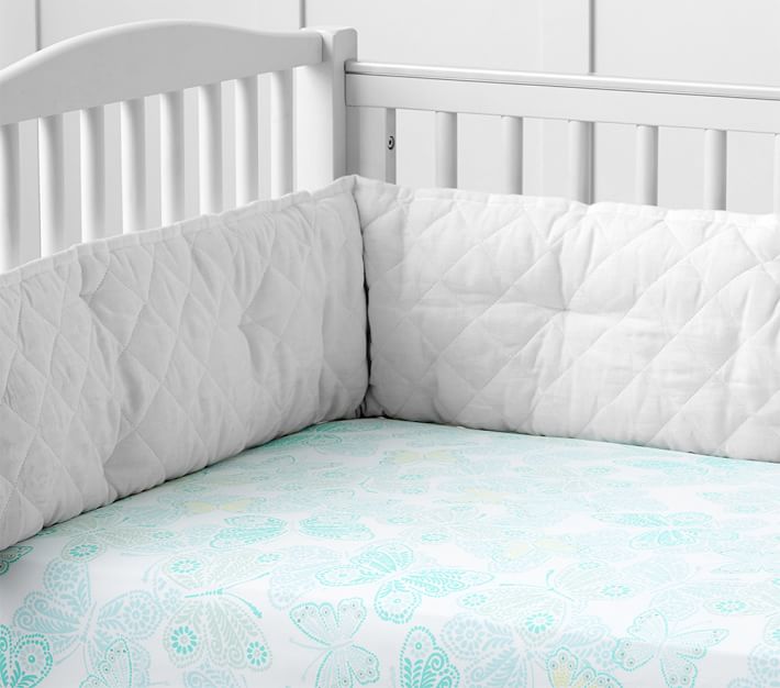 Ava Butterfly Crib Sheets | Pottery Barn Kids