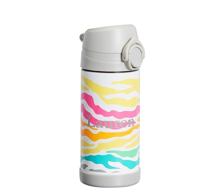 Multi Zebra Kids Water Bottle | Pottery Barn Kids