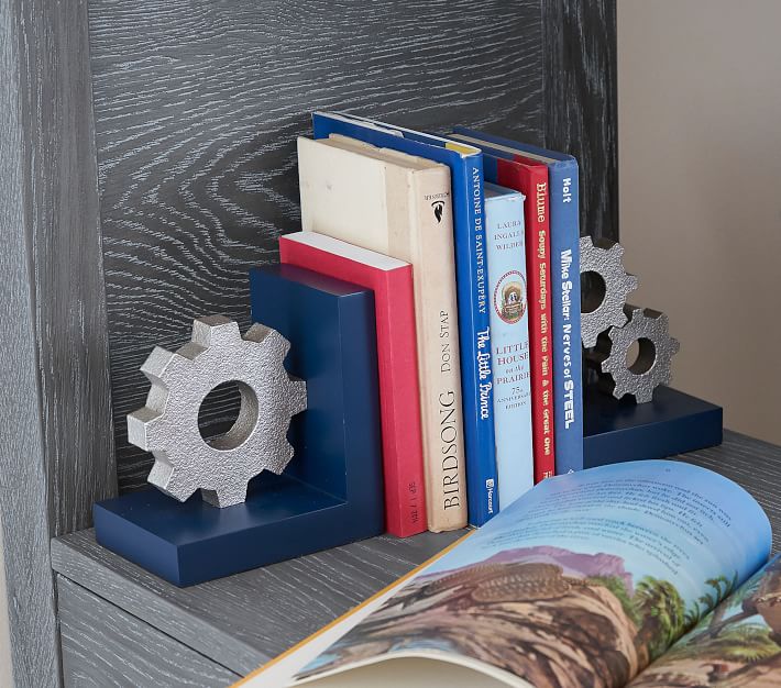 Gear Kids Bookends | Pottery Barn Kids