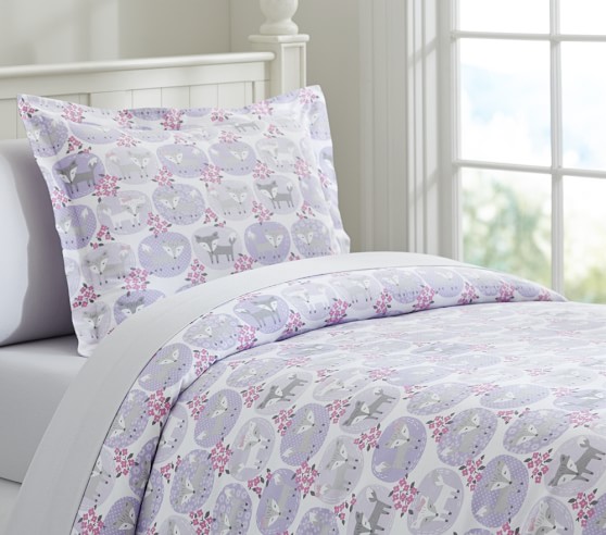 Friendly Fox Flannel Sheeting | Pottery Barn Kids