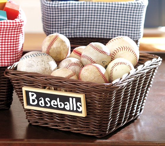 Sabrina Basket Chalkboard Labels | Kids Storage | Pottery Barn Kids