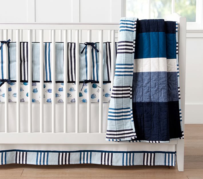 Cruz Car Crib Bedding Set | Pottery Barn Kids