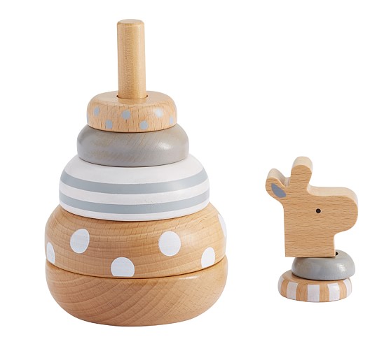 Metallic Giraffe Stacker | Modern Toys | Pottery Barn Kids