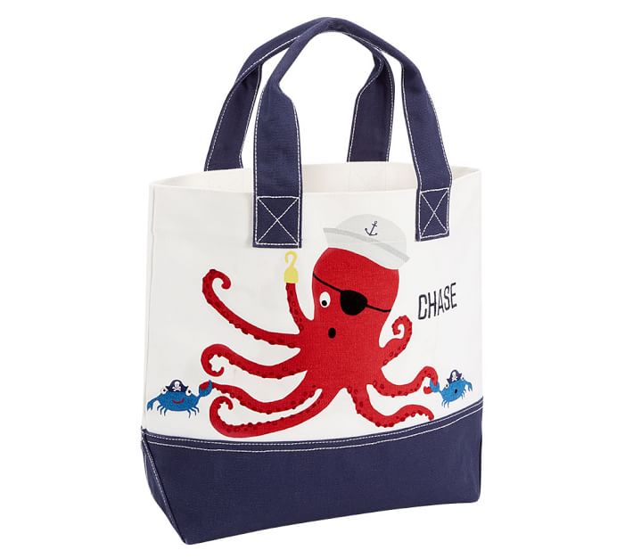 Nautical Octopus Pirate Kids Tote | Pottery Barn Kids