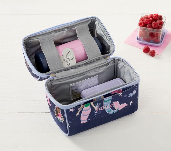 Navy & Aqua Preppy Butterflies Kids Lunch Box Collection | Pottery Barn ...