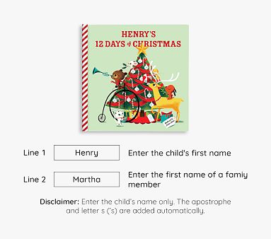 My 12 Days of Christmas Personalized Books | Kids Books | Pottery Barn Kids