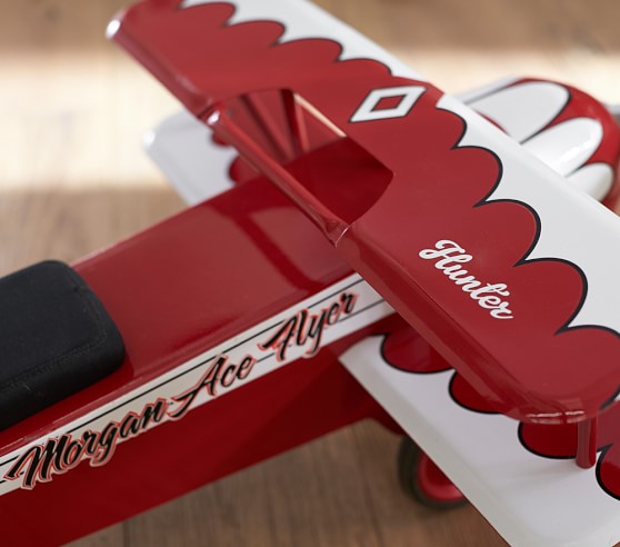 Red Airplane Ride-On Toy | Pottery Barn Kids