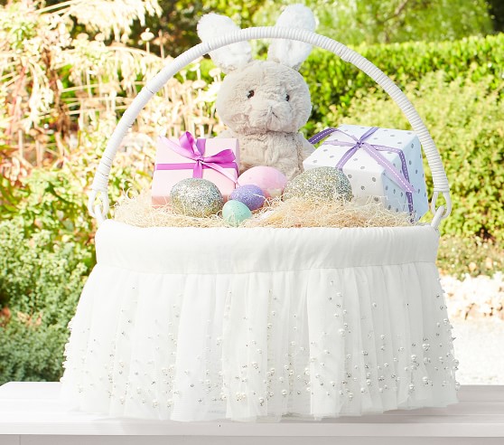 White Ombre Pearl Easter Basket | Pottery Barn Kids