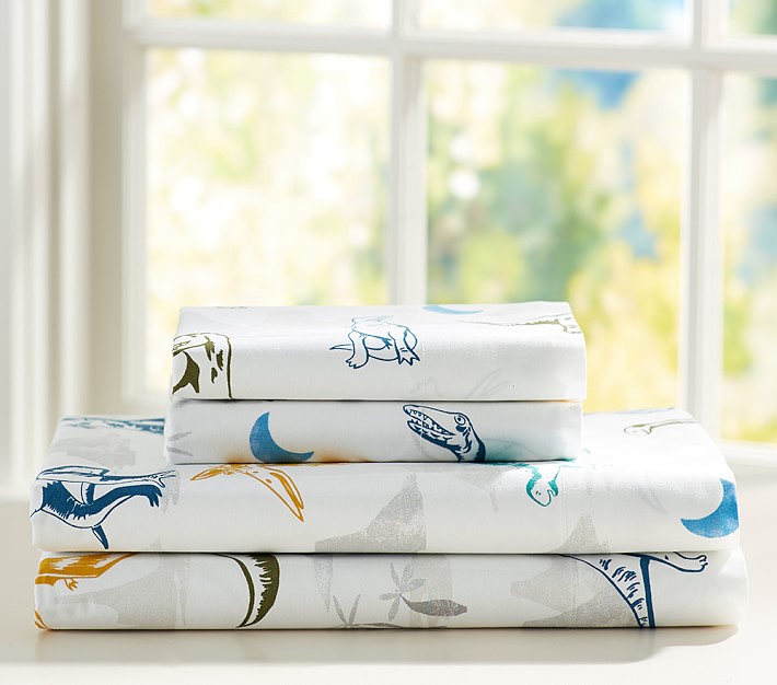 Dustin Dino Kids' Sheet Set | Pottery Barn Kids
