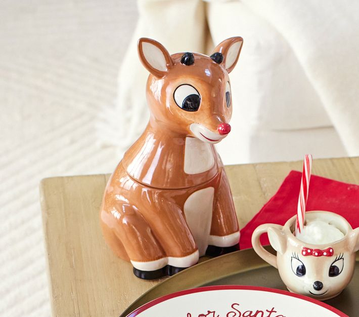 Rudolph® Ceramic Cookie Jar | Pottery Barn Kids