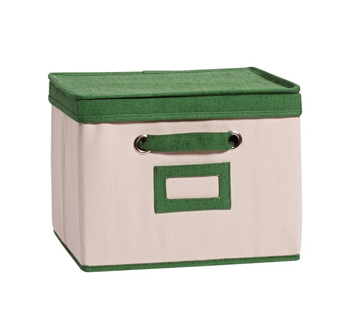 Green Border Lidded Storage | Kids Storage | Pottery Barn Kids