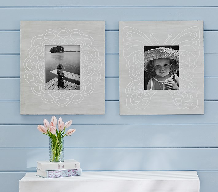 Block Print Kids Picture Frames | Pottery Barn Kids