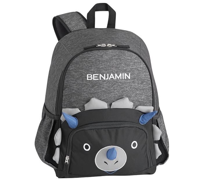 Critter Charcoal Dino Kids Backpacks | Pottery Barn Kids