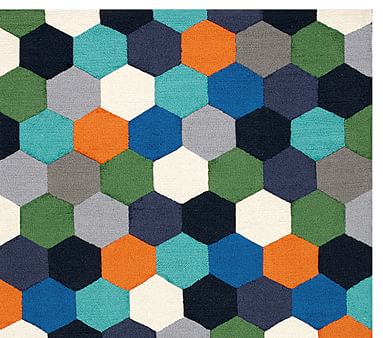 Hexagon Rug | Patterned Rugs | Pottery Barn Kids