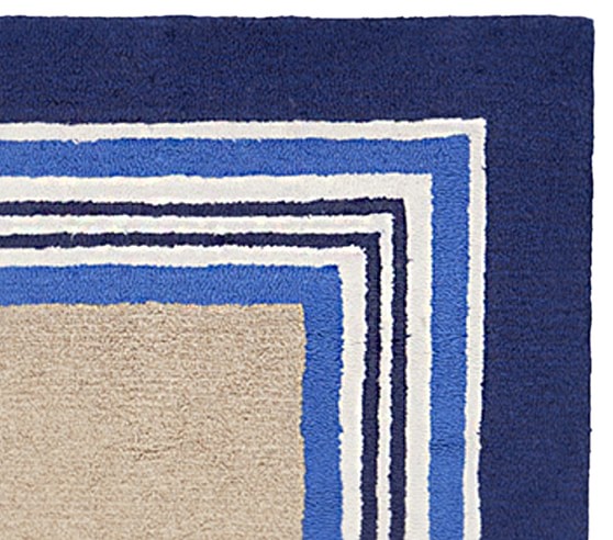 Tailored Striped Rug - Blue | Patterned Rugs | Pottery Barn Kids