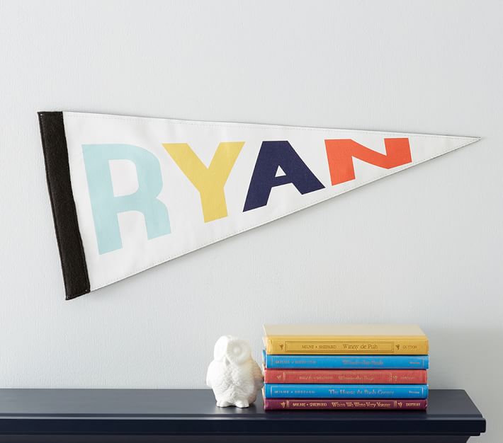 Personalized Pennant Flag | Kids Wall Decor | Pottery Barn Kids