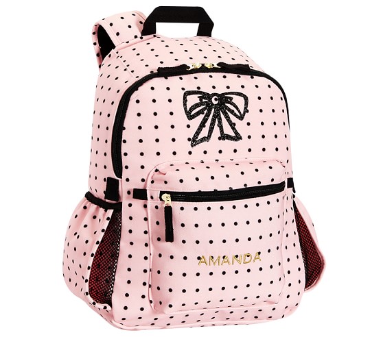The Emily & Meritt Dotty Bow Girls Backpack | Pottery Barn Kids