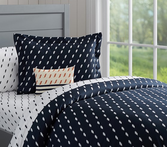 Lightning Bolt Kids' Duvet Cover | Pottery Barn Kids