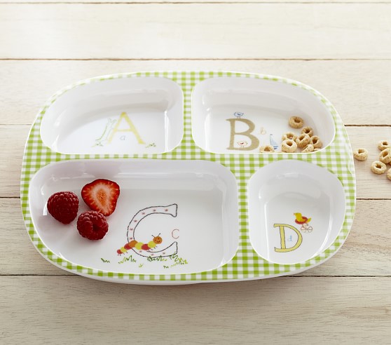 Classic ABC Divided Plate | Pottery Barn Kids