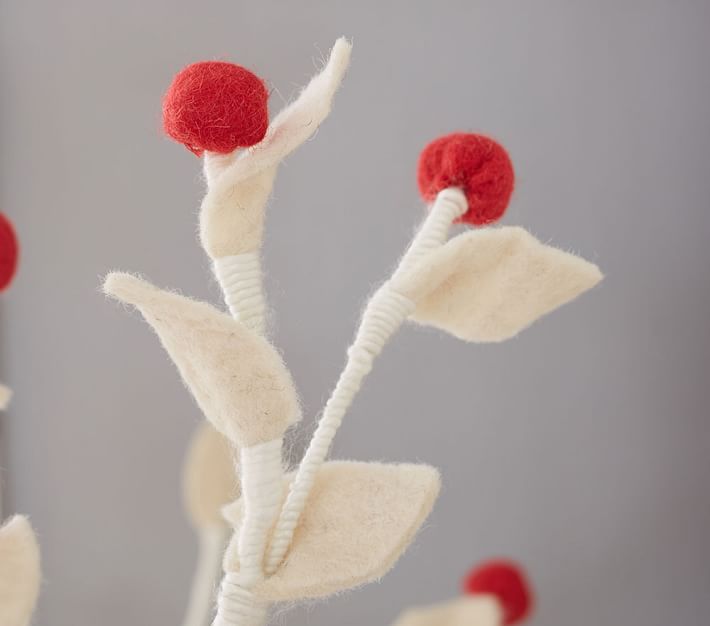 Red & White Felt Standing Tree | Christmas Decorations | Pottery Barn Kids