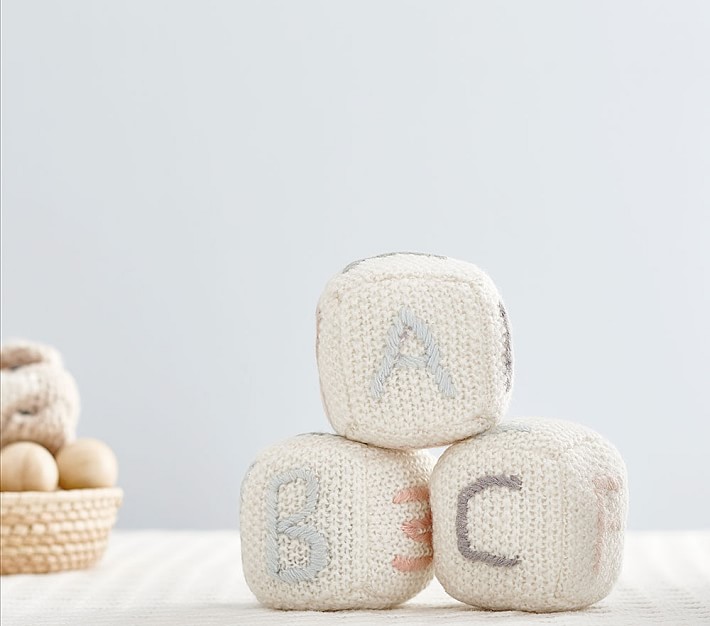 ABC Knit Blocks | Pottery Barn Kids