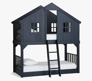 Tree House Twin-Over-Twin Kids Bunk Bed | Pottery Barn Kids