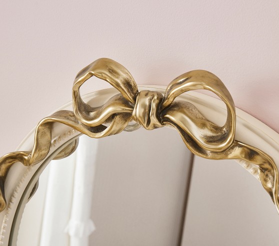 LoveShackFancy Bow Floor Mirror | Pottery Barn Kids