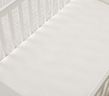 Velour Organic Crib Fitted Sheet | Pottery Barn Kids