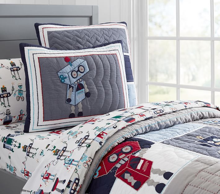 Robot Quilt | Pottery Barn Kids
