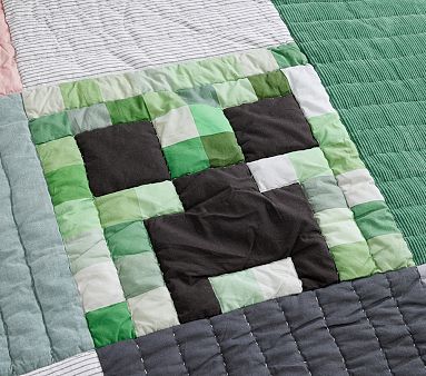 Minecraft™ Patchwork Quilt & Shams | Pottery Barn Kids