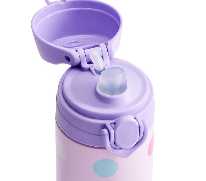 Mackenzie Pink Polka Dots Water Bottle | Pottery Barn Kids