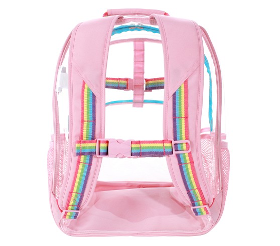Mackenzie Clear With Pink Trim Backpack | Pottery Barn Kids