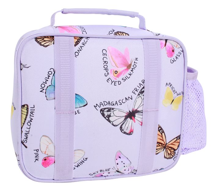 Mackenzie Lavender Butterflies Lunch Boxes | Pottery Barn Kids