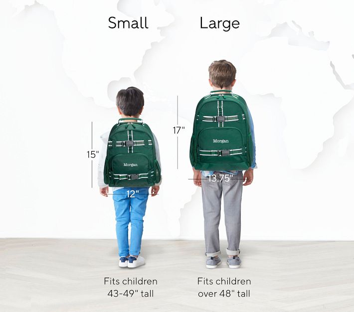 Mackenzie Solid Hunter Green Backpacks | Pottery Barn Kids