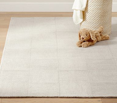 Concentric Square Tile Rug | Pottery Barn Kids