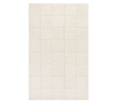 Concentric Square Tile Rug | Pottery Barn Kids