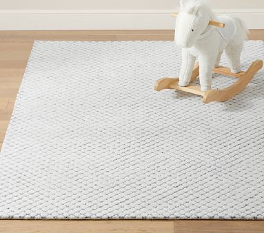 Performance Textured Trellis Rug | Pottery Barn Kids