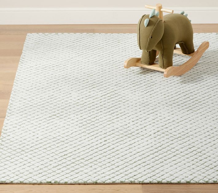 Performance Textured Trellis Rug | Pottery Barn Kids