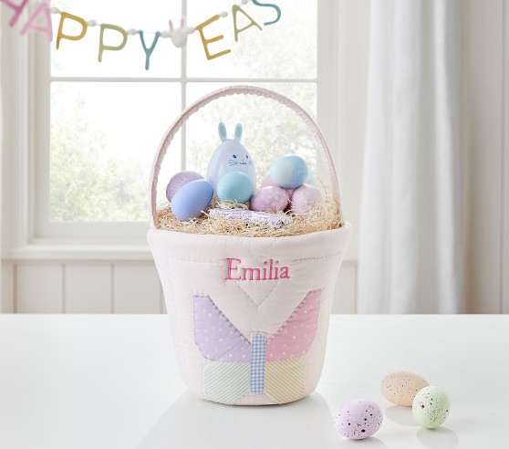 Preppy Quilted Easter Bucket | Pottery Barn Kids