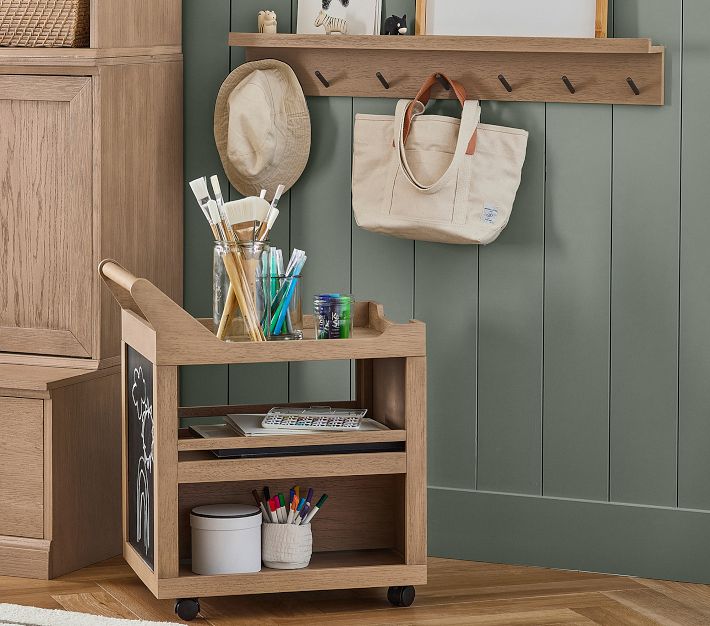 Carolina Rolling Art Cart With Chalkboard | Pottery Barn Kids