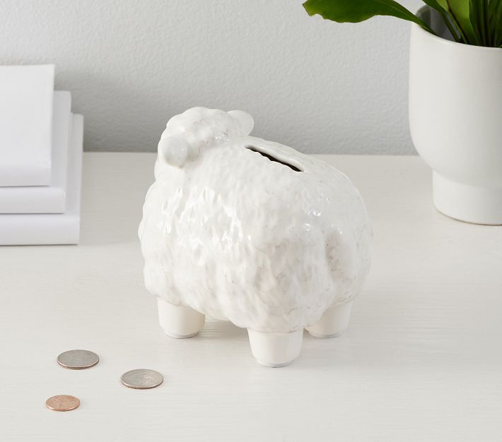 Lamb Ceramic Bank | Pottery Barn Kids