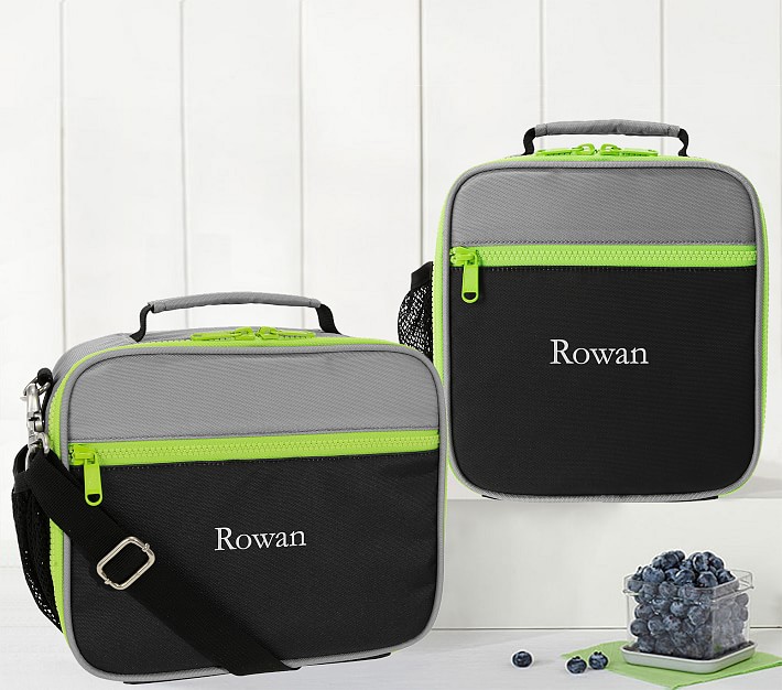 Astor Gray/Black Lunch Boxes | Pottery Barn Kids